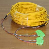 China 8 Cores Pre Terminated Fiber Optic Cable SC OS2 Singlemode Breakout Pre Connected for sale