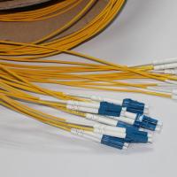 China 12F LC UPC Singlemode LSZH Patch Cable 3.0mm OD Pre-terminated Fiber Optic for sale
