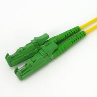 China 3.0mm E2000 APC Pre Terminated Fiber Optic Cable / Yellow Lszh Patch Cord for sale