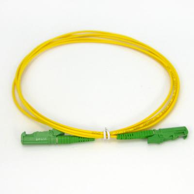 China 3.0mm E2000 APC Pre Terminated Fiber Optic Cable / Yellow Lszh Patch Cord for sale
