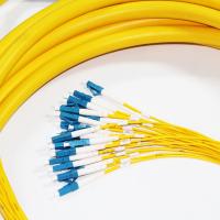 China 24 Cores Pre Terminated Fiber Optic Cable D4 To LC UPC Pre Installed Multiple for sale