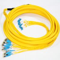 China 24 Cores Pre Terminated Fiber Optic Cable D4 To LC UPC Pre Installed Multiple for sale