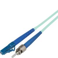 China LC to LC Duplex Multimode OM2 Fiber Optic Patch Cable 50/125um 3.0mm Orange 1m for sale
