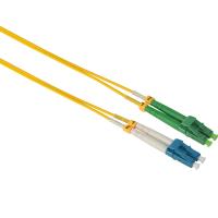 China Yellow Single Mode Fibre Patch Leads Duplex LSZH Jacket 10m 2.0mm SC LC for sale