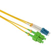 China 2 Core LC to LC Multimode Duplex Fiber Optic Patch Cable OM3 0.5m LSZH for sale