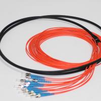 China LC APC End Fiber Optic Pigtails Multimode OM2 G655 Water Proof LSZH Jacket for sale