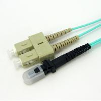 China 15 Meters Multimode Fiber Patch Cable MTRJ OM3 Ribbon Fanouit Kits Blue for sale