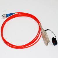 China 3.0mm FDDI to ST Fiber Optic Pigtail Single Mode OS2 1m Duplex Patch Cable for sale