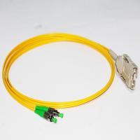 China 3.0mm FDDI to ST Fiber Optic Pigtail Single Mode OS2 1m Duplex Patch Cable for sale