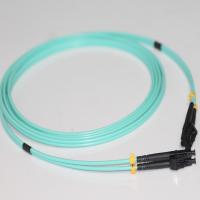 China 3.0mm LC To Lc Pigtail Multimode / OM3 Duplex Fiber Patch Cord 10Gbps Bandwidth for sale