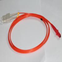 China 3.0mm MTRJ To ST Pigtail Multimode / OM2 Duplex Fiber Patch Cord LSZH Jacket for sale