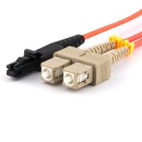 China Two Cores Fiber Optic Pigtails Single Mode OS2 VF45 to LC Patch Cord 3M for sale