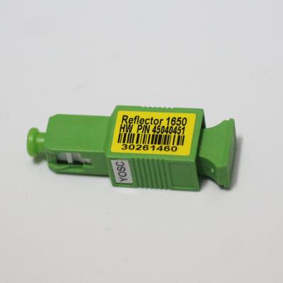 China FBG Reflector Grating Optical Fiber Green Housing Low Insertion Loss 27dBm 1650nm SC APC for sale