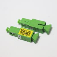 China OTDR Fiber Optic FBG Reflector 1650nm Green Housing Low Insertion Loss 27dBm for sale