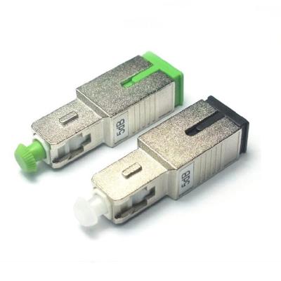 China SC APC Fiber Optic Attenuator Build Out Type Singlemode 3dB 1310nm Male to Female for sale