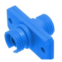 China FC to FC Multimode Fiber Optic Coupler Phosphor Bronze Sleeve Beige 0.35dB for sale