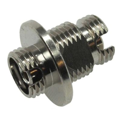 China FC to FC Fiber Optic Coupler Simplex Multimode APC Zirconia Metal Square Flange for sale