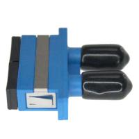 China Duplex Fiber St To Sc Adapter Multimode Polymer Sleeve Plastic Flange for sale