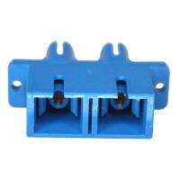 China Duplex Fiber St To Sc Adapter Multimode Polymer Sleeve Plastic Flange for sale