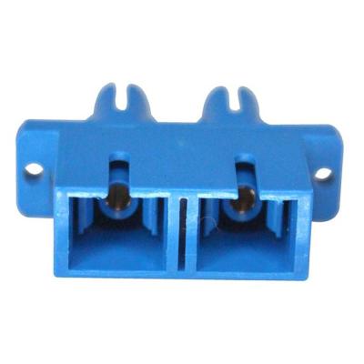 China Duplex Fiber St To Sc Adapter Multimode Polymer Sleeve Plastic Flange for sale