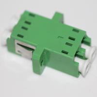 China APC Lc Duplex Adapter Singlemode  Flanged Green Housing 1000 Times Life for sale