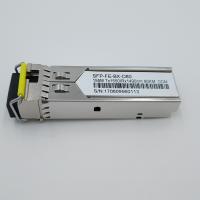China 10G Single Mode SFP Transceiver RX1550nm 40km LC DWDM DDM Hot Pluggable for sale