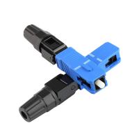 China SC UPC Fiber Optic Field Assembly Connector for 2.0x3.0mm FTTH Drop Cable 55mm for sale