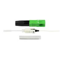China SC APC Fiber Optic Field Assembly Connectors Pre installed Terminator Ceramic Ferrule for sale