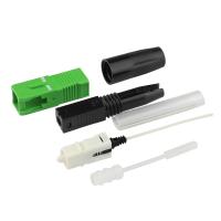 China SC APC Fiber Optic Field Assembly Connectors Pre installed Terminator Ceramic Ferrule for sale