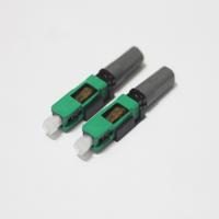 China SC APC Quick Connect Fiber Optic Connectors Field Assembly Singlemode APC Polish for sale