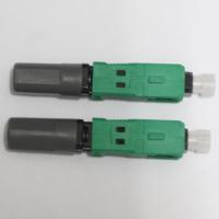 China SC APC Quick Connect Fiber Optic Connectors Field Assembly Singlemode APC Polish for sale