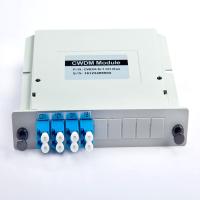 China Compact 4CH Fiber Optic CWDM DWDM AAWG Module LC Connector Type UPC Polish for sale