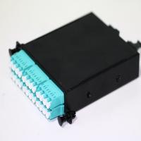 China OM3 MPO Cassette Patch Panel 40G 12 Cores MPO To LC Multimode Metal for sale