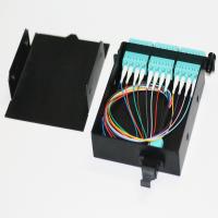 China OM3 MPO Cassette Patch Panel 40G 12 Cores MPO To LC Multimode Metal for sale
