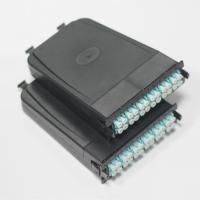 China 24F MPO to LC Fiber Optic OM4 Cassette Module for Data Center 40G for sale
