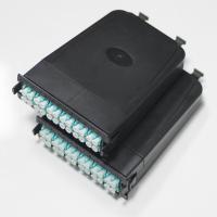 China 24F MPO to LC Fiber Optic OM4 Cassette Module for Data Center 40G for sale