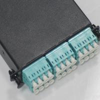China 24F MPO to LC Fiber Optic OM4 Cassette Module for Data Center 40G for sale