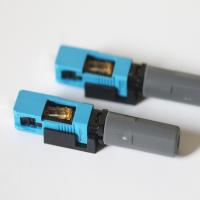 China SC APC Singlemode Field Assembly Optical Fast Connector 0.25dB IL 250um 900um for sale
