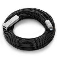 China 5Gbps USB3.0 AOC USB Active Optical Cable With Power Supply TPU Black Jacket for sale