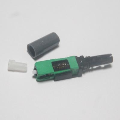 China Pre Terminated SC APC Optical Fiber Connector 2.0x3.0mm 125um for sale