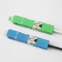 China SC APC Singlemode Field Assembly Optical Connector 53mm 0.25dB Green for sale