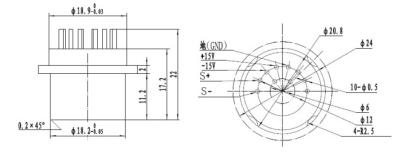 China Quartz Flexible 60g Small Size Accelerometer Sensor For Drones for sale