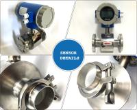 China 3A Sanitary Magnetic Hygienic Electromagnetic Flow Meter For Milk Beer Beverage Food Industry for sale