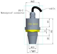 China PVDF IP68 3.3V Propane Ultrasonic Level Sensor Low Power for sale