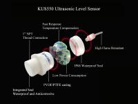 China Low Power Consumption Intelligent Ultrasonic Water Level Sensor with RS485 Output and PTFE Casing for Sewage Pools for sale