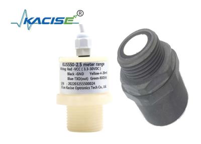 China KUS550 PTFE Waterproof Ultrasonic Level Sensor with RS485 Output and 3m Measurement Range for sale