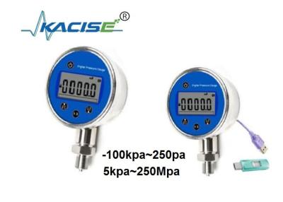 China IP66 Precision Pressure Sensor Digital Storage Pressure Gauge With Battery Powered for sale
