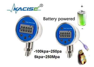 China IP66 Rechargeable Battery Digital Pressure Gauge with High Accuracy Pressure Sensor and Data Logger for sale