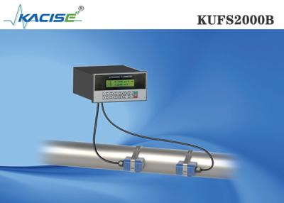 China Clamp On Type Ultrasonic Flow Meter Panel Mount KUFS2000B with accuracy ≤1% for sale