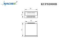 China Clamp On Type Ultrasonic Flow Meter Panel Mount KUFS2000B with accuracy ≤1% for sale